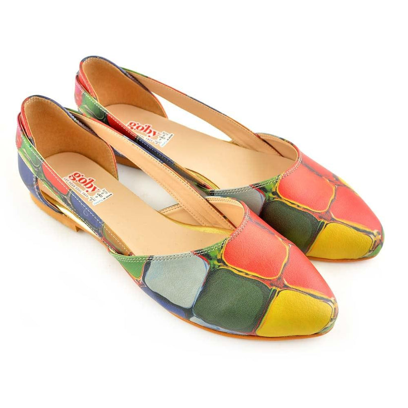 Colored Stones Ballerinas Shoes OMR7001 – Shopgoby.com