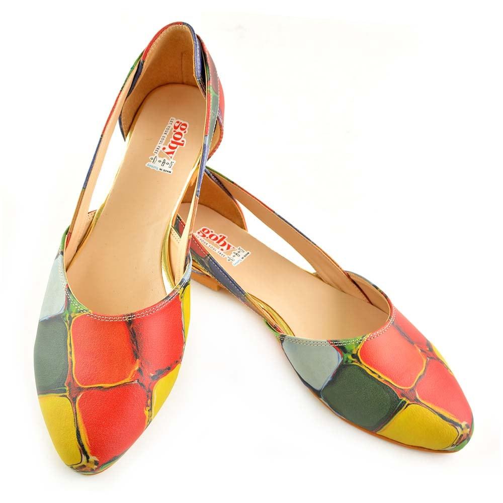 Colored Stones Ballerinas Shoes OMR7001 – Shopgoby.com
